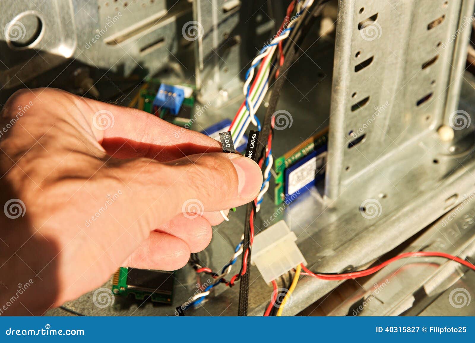 Computer installation stock image. Image of drive, employment - 40315827