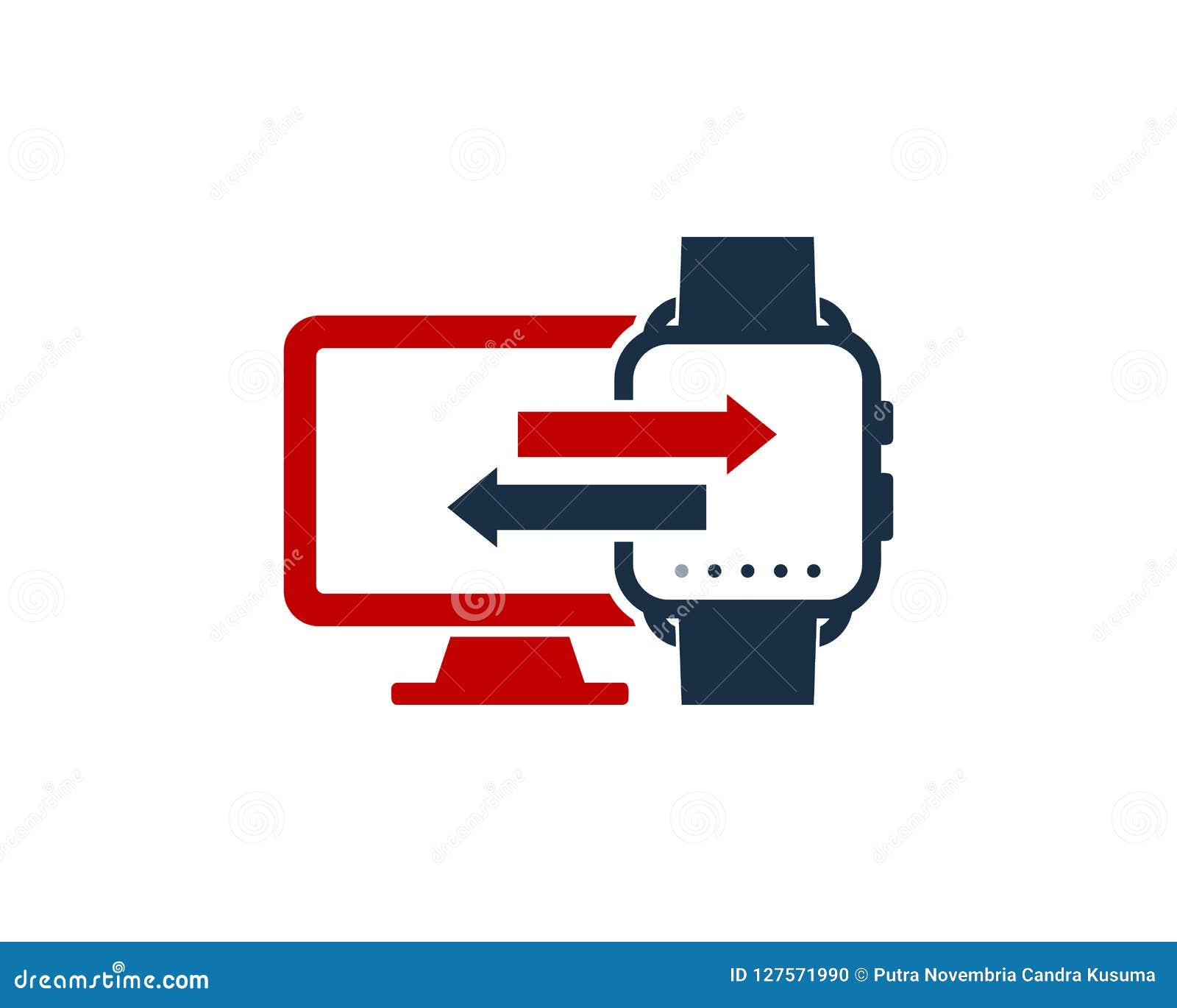 Computer-intelligente Uhr Logo Icon Design Vektor Abbildung ...