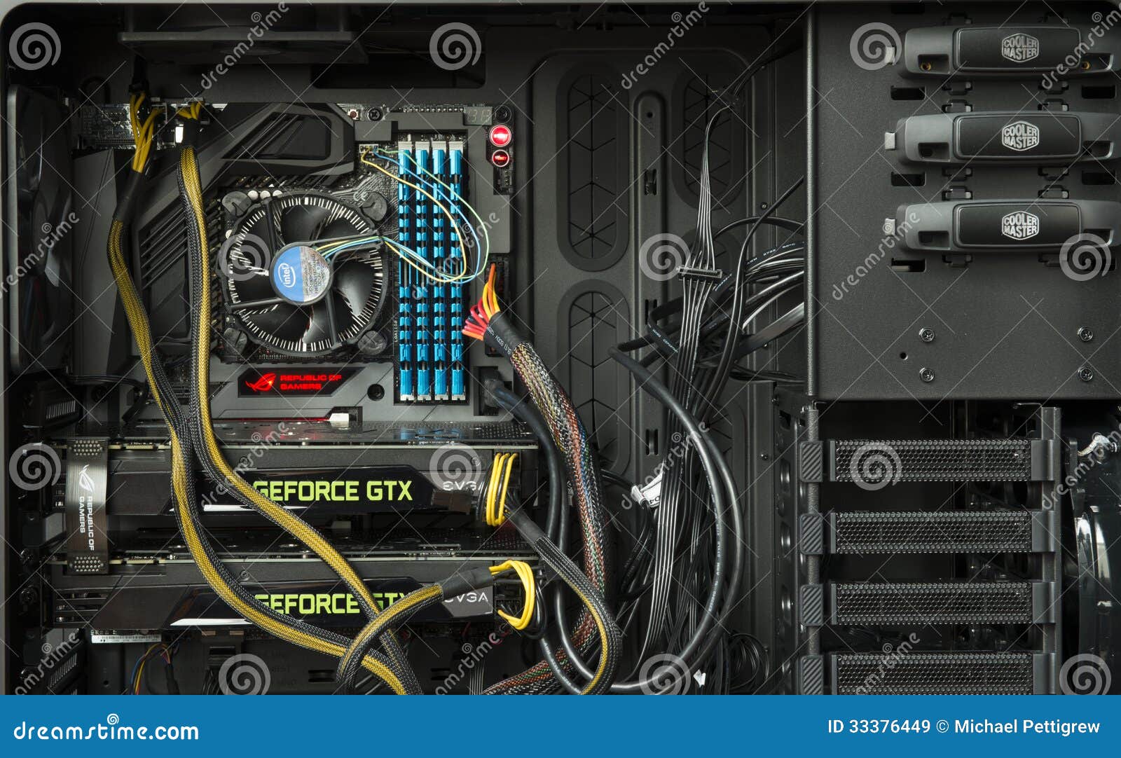 Computer interior editorial stock image. Image of hard - 33376449