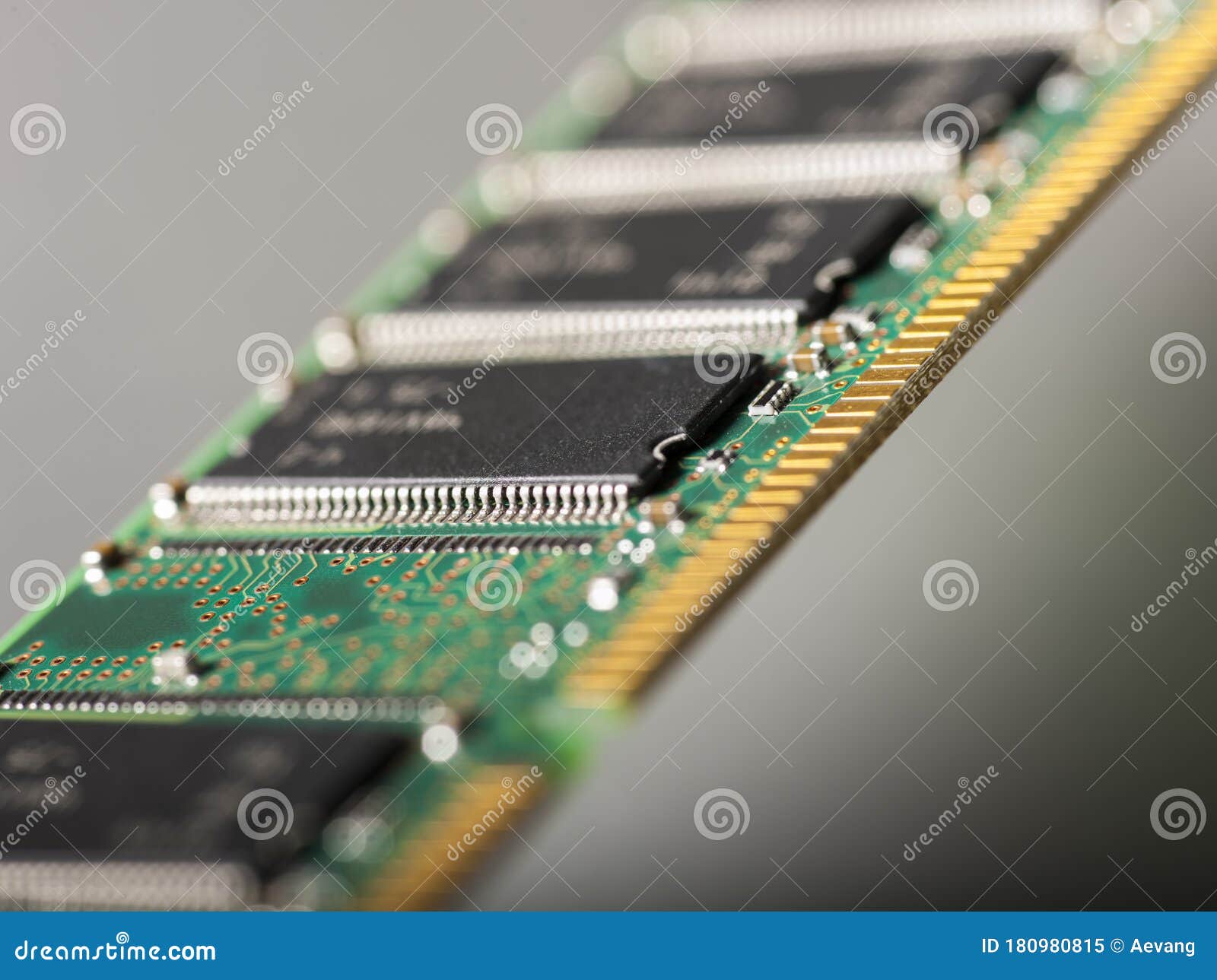 Computer Memory Chips Close Up Stock Image - Image of data, internet ...