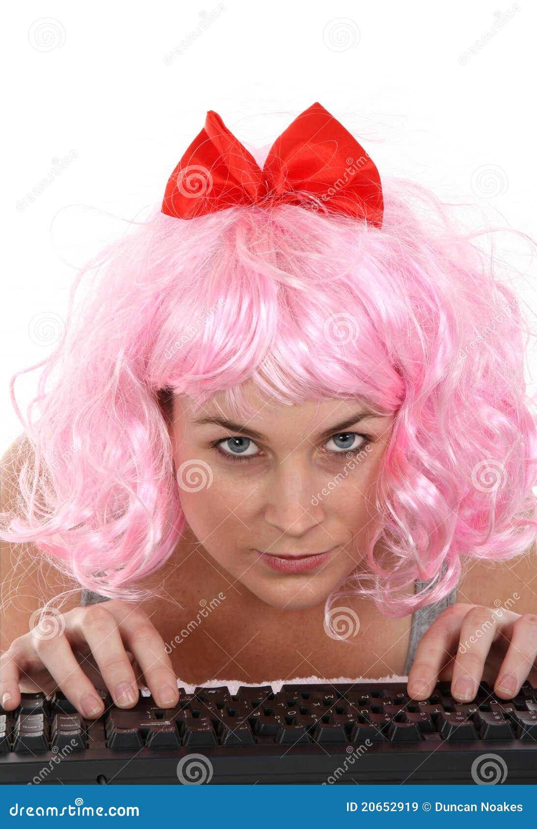 Computer or Internet Addict Stock Image - Image of hair, junkie: 20652919