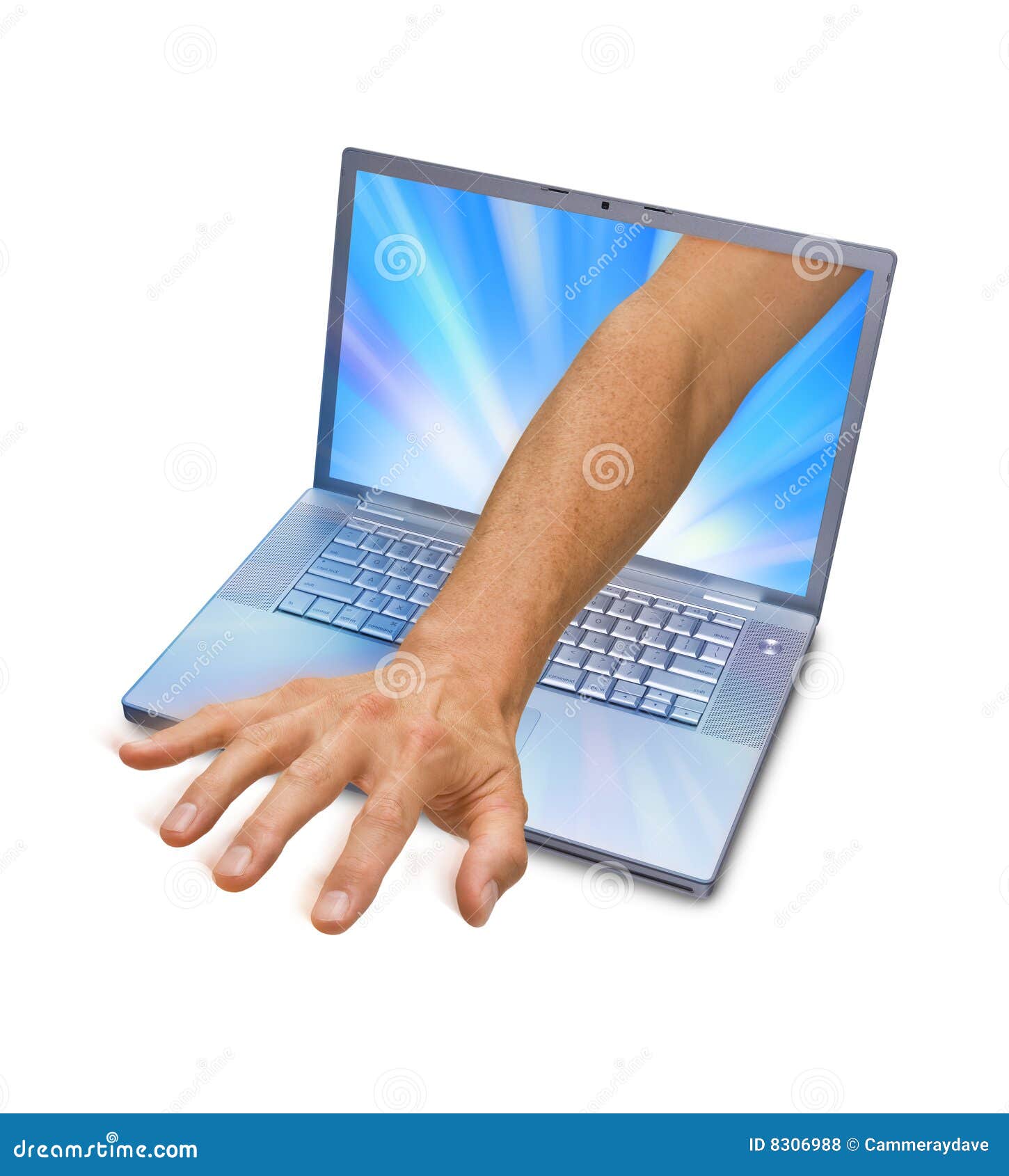 Computer Internet Hand Reach Stock Photo - Image of banks, bank: 8306988
