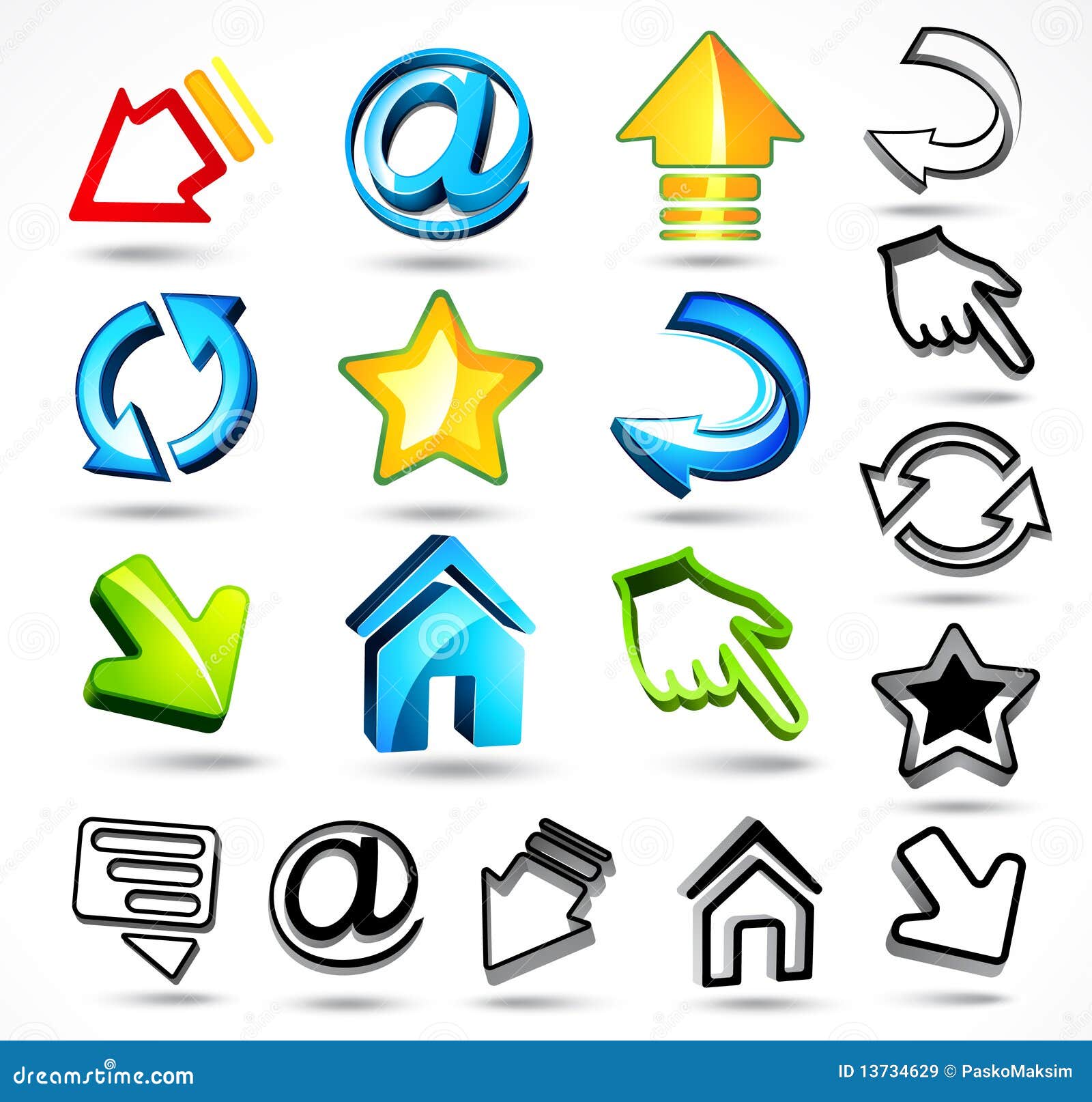 Computer Internet Symbols Stock Illustrations – 35,825 Computer ...