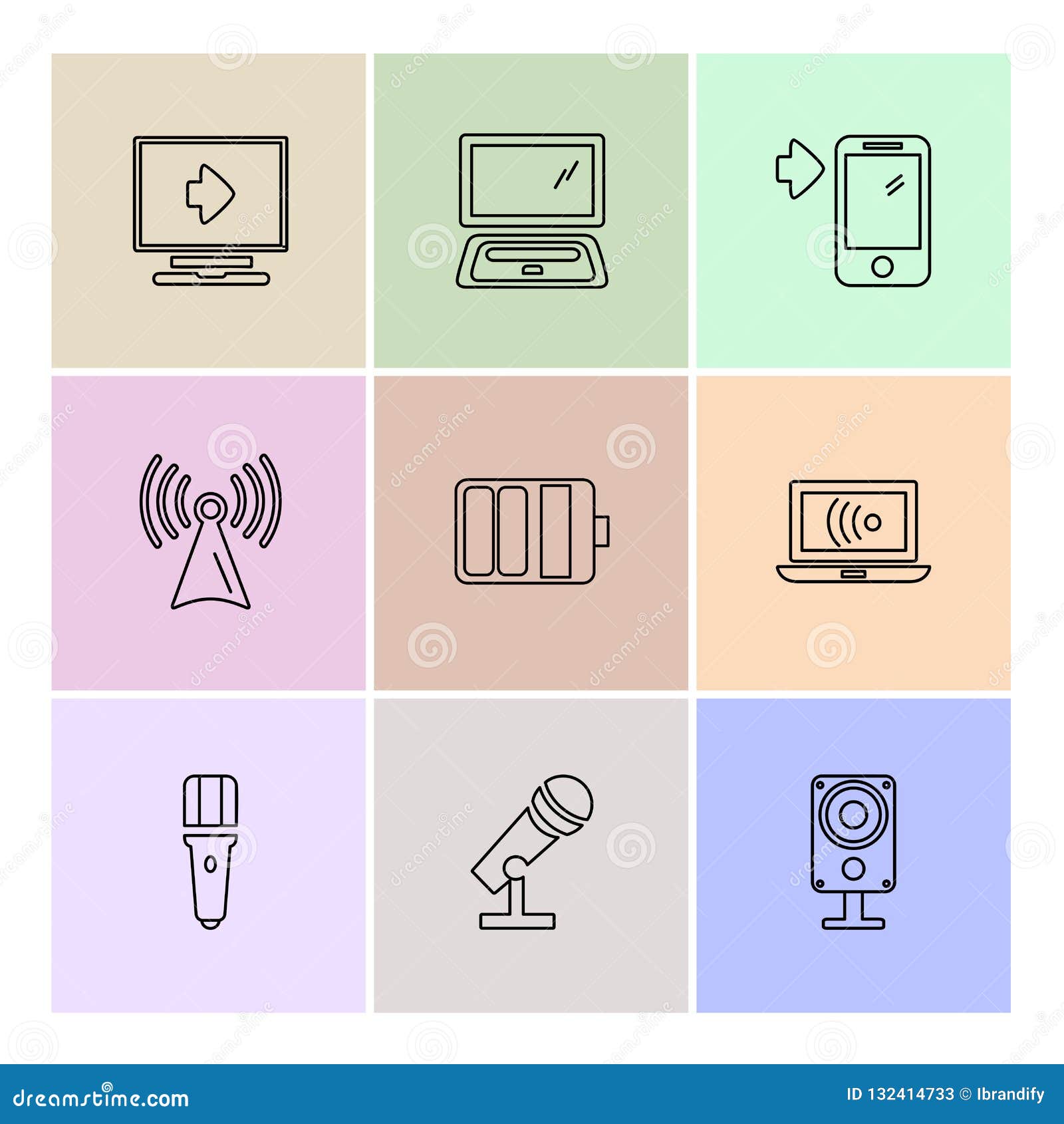 Computer, Internet , Multimedia , Infrared , Camera ,eps Icons Stock ...