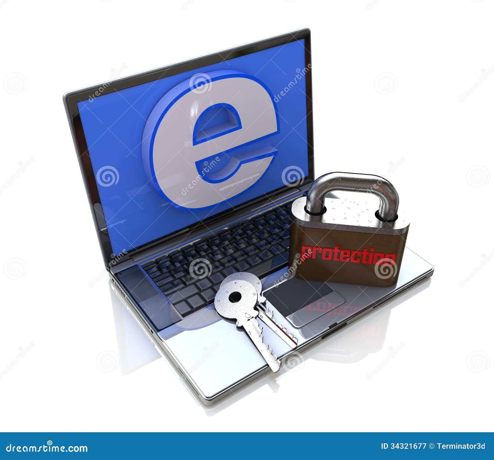 Computer-Internet Protection Stock Illustration - Illustration of data ...