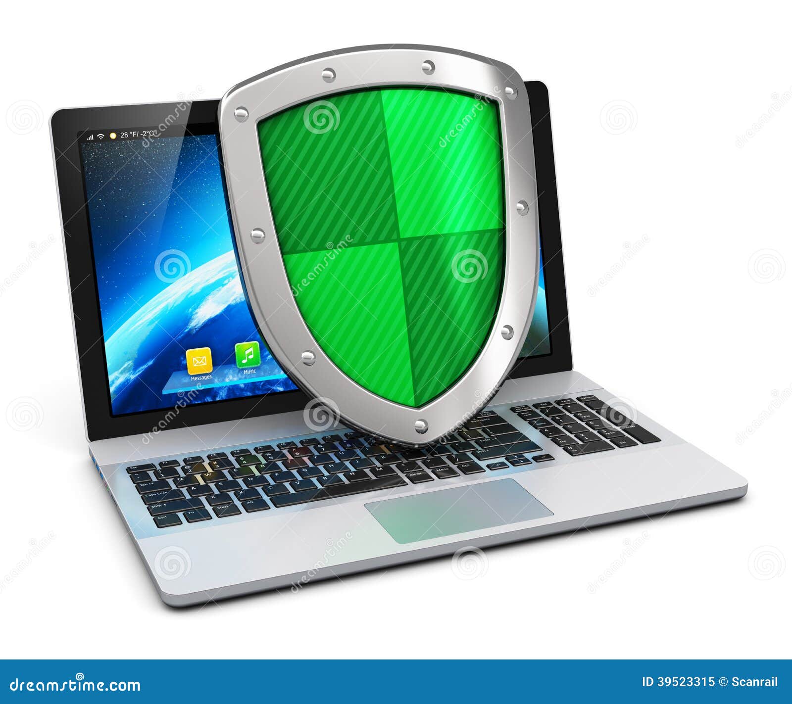 Computer and Internet Security Concept Stock Illustration ...