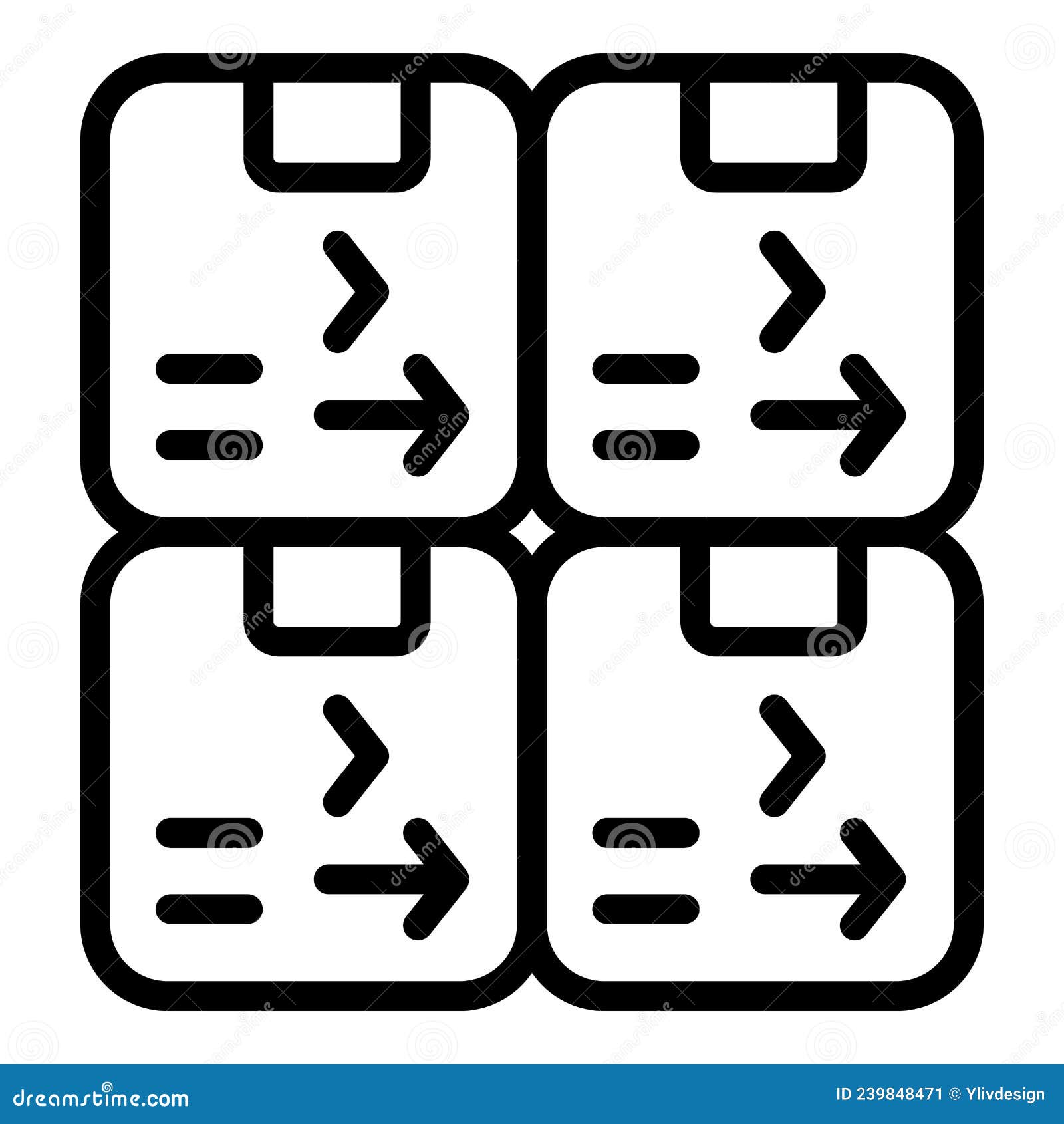 Computer Inventory Icon Outline Vector. Digital Management Stock ...