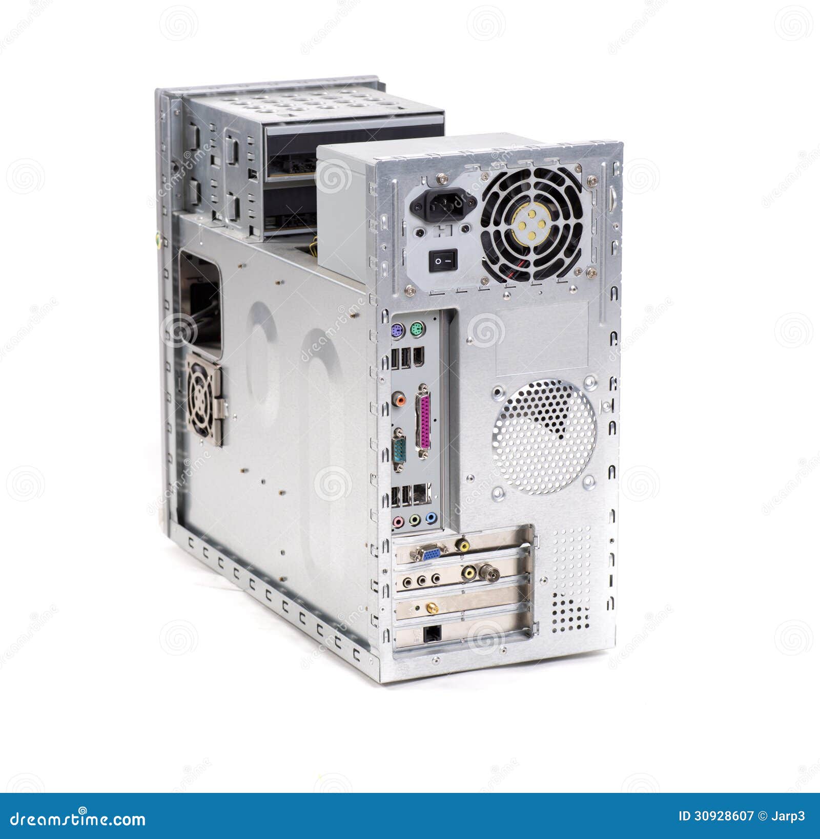 Computer isolated stock image. Image of electronic, white - 30928607