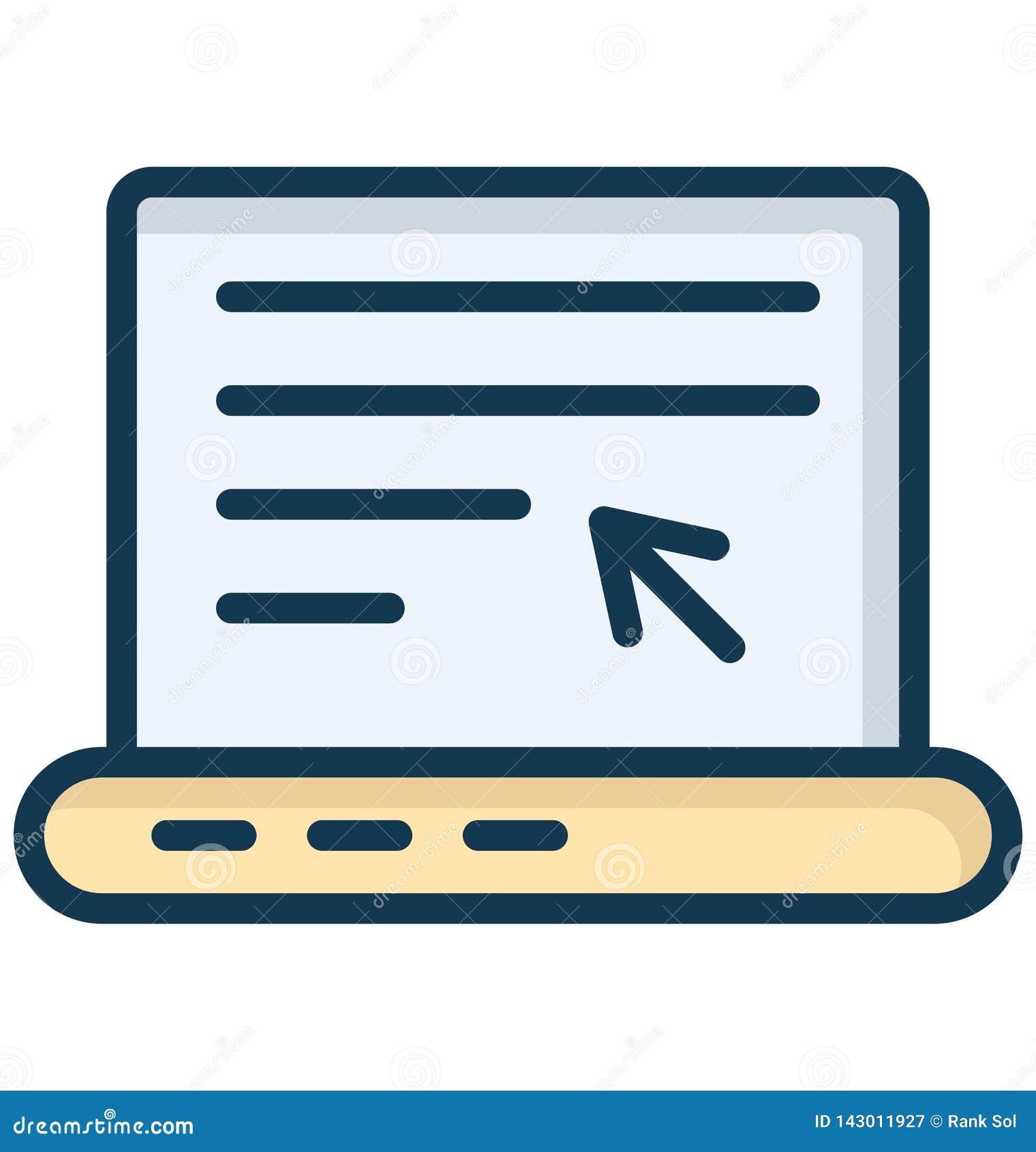 Computer Isolated Vector Icon Which Can Easily Modify or Edit Stock Illustration - Illustration ...