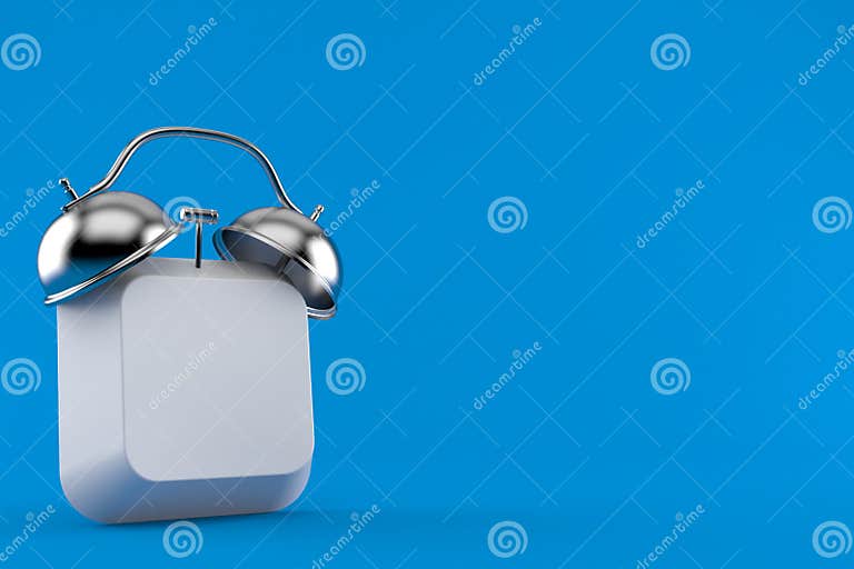 Computer Key with Alarm Clock Stock Illustration - Illustration of time ...