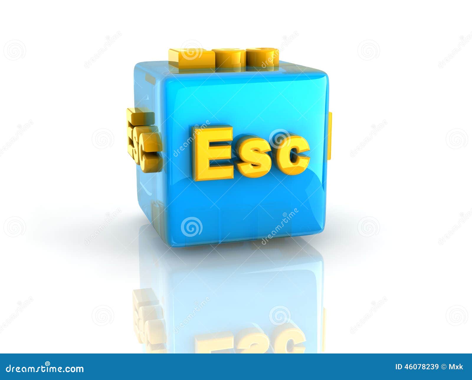 Computer key Esc stock image. Image of single, computer - 46078239