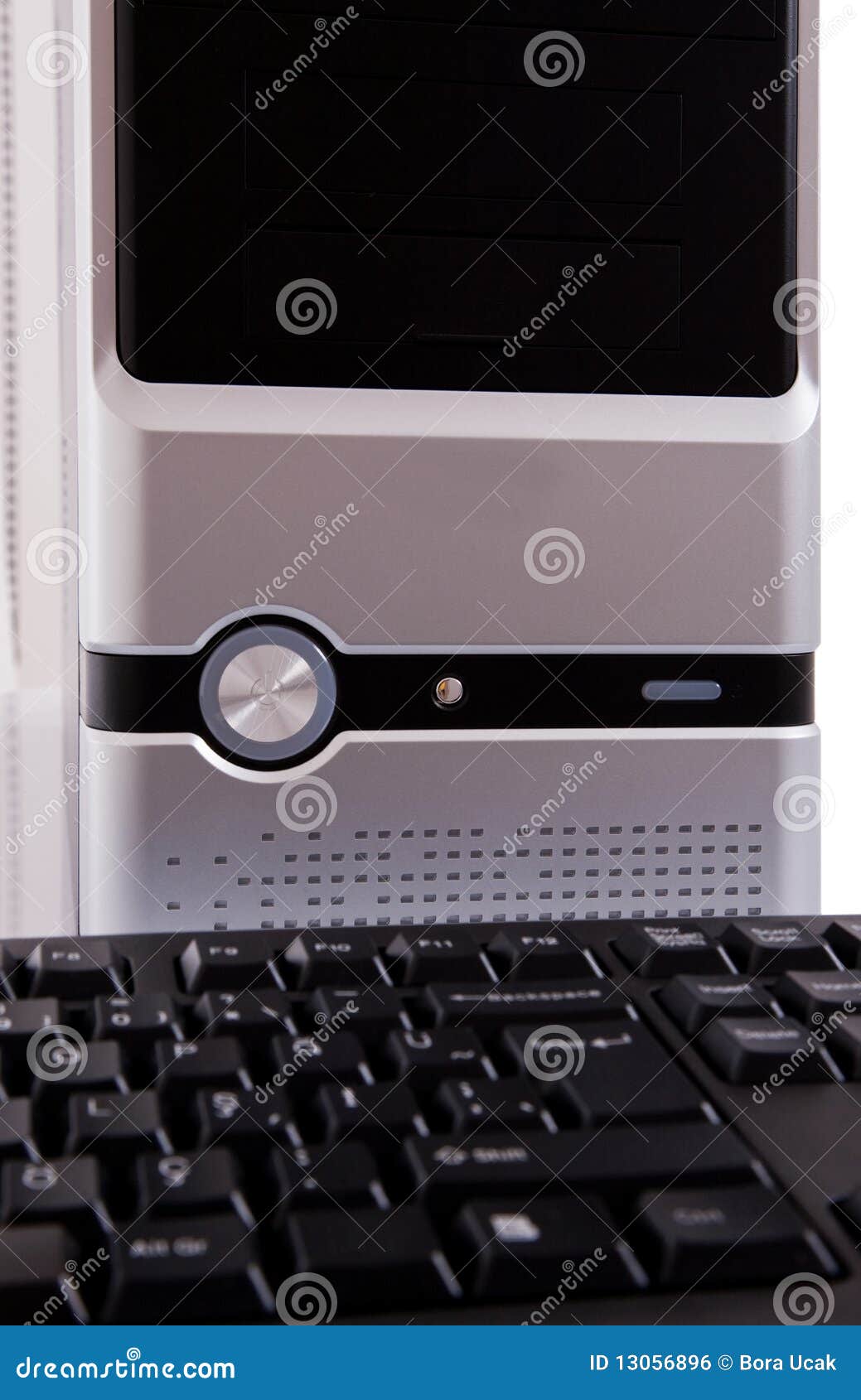 Computer and keyboard stock photo. Image of workplace - 13056896