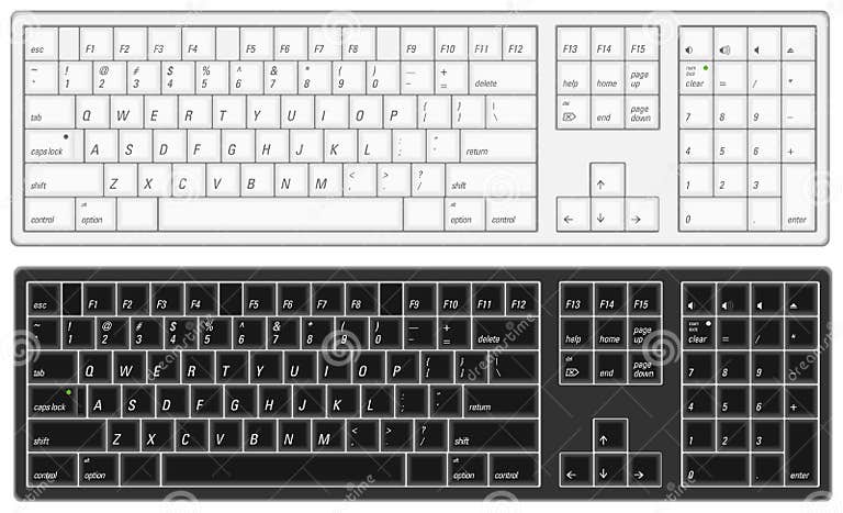 Computer Keyboard stock vector. Illustration of type, text - 1756176