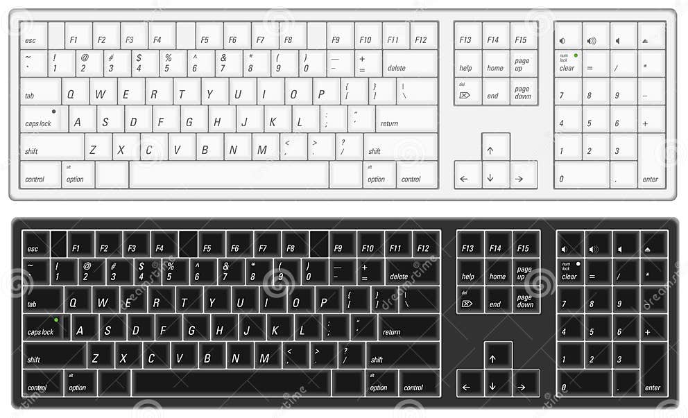 Computer Keyboard stock vector. Illustration of type, text - 1756176