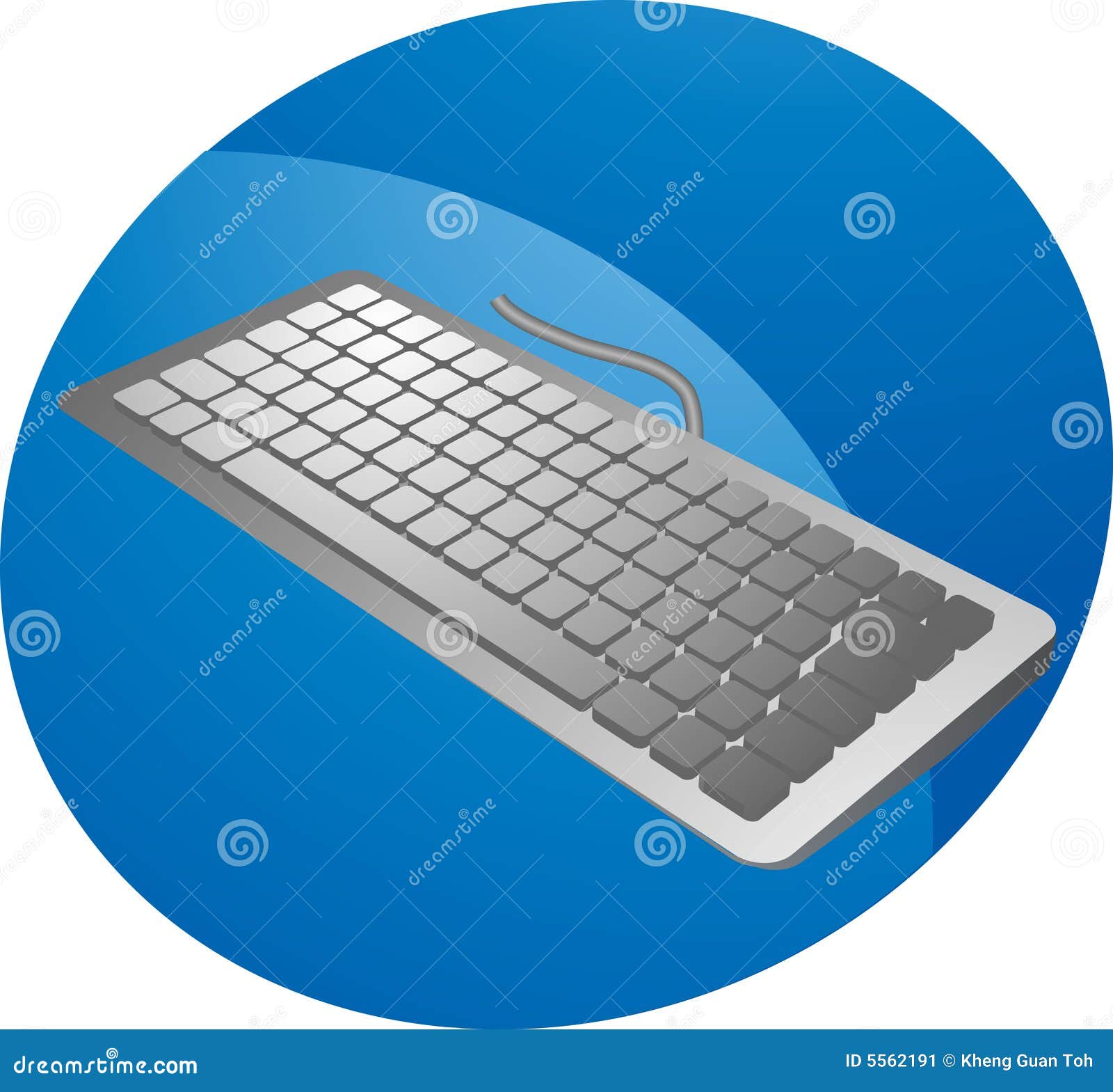 Computer keyboard stock vector. Illustration of computer - 5562191