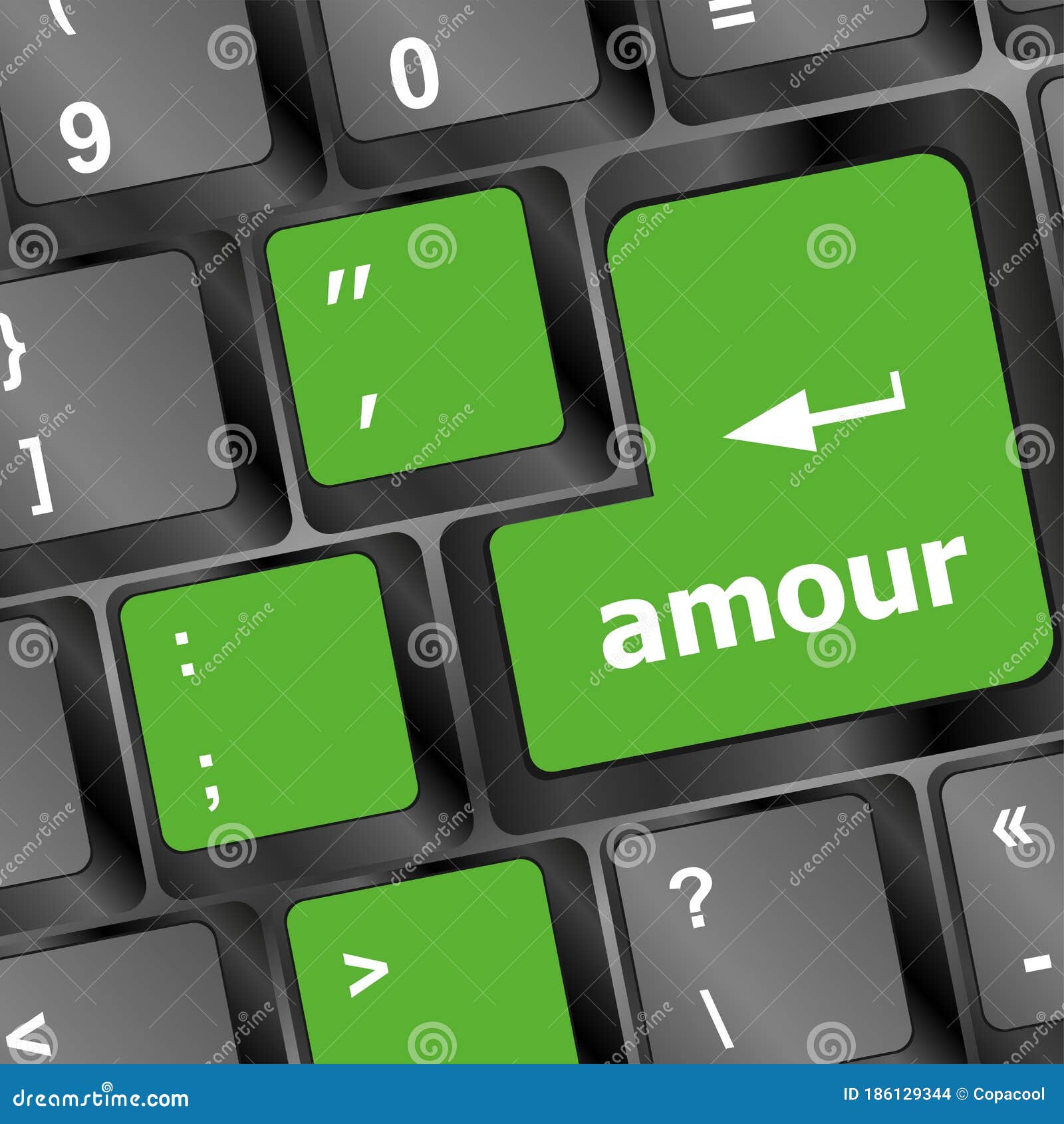 Word AMOUR For Coloring. Vector Decorative Zentangle Object ...