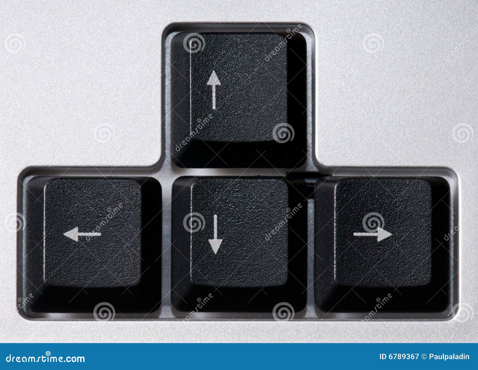 Computer Keyboard, Arrows Zone Stock Image - Image of closeup, close ...