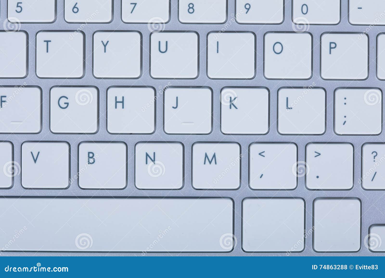 Computer Keyboard on Blue Background Stock Photo - Image of icon ...