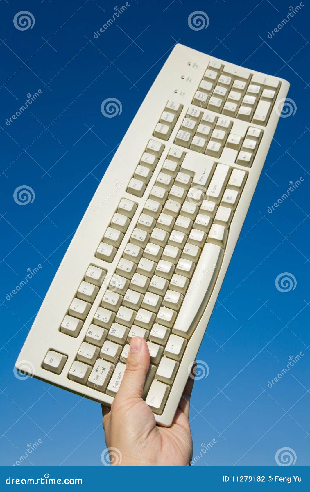 Computer Keyboard and Blue Sky Stock Photo - Image of ideas, computer ...