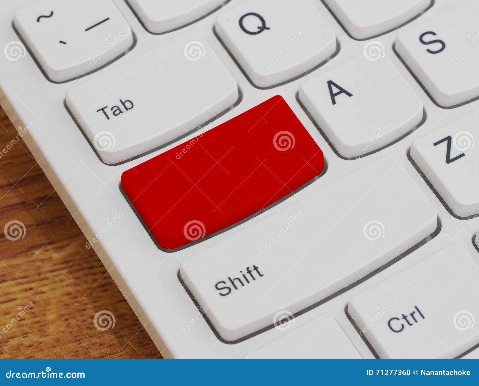 Computer Keyboard Button with Blank Text Stock Photo - Image of message ...