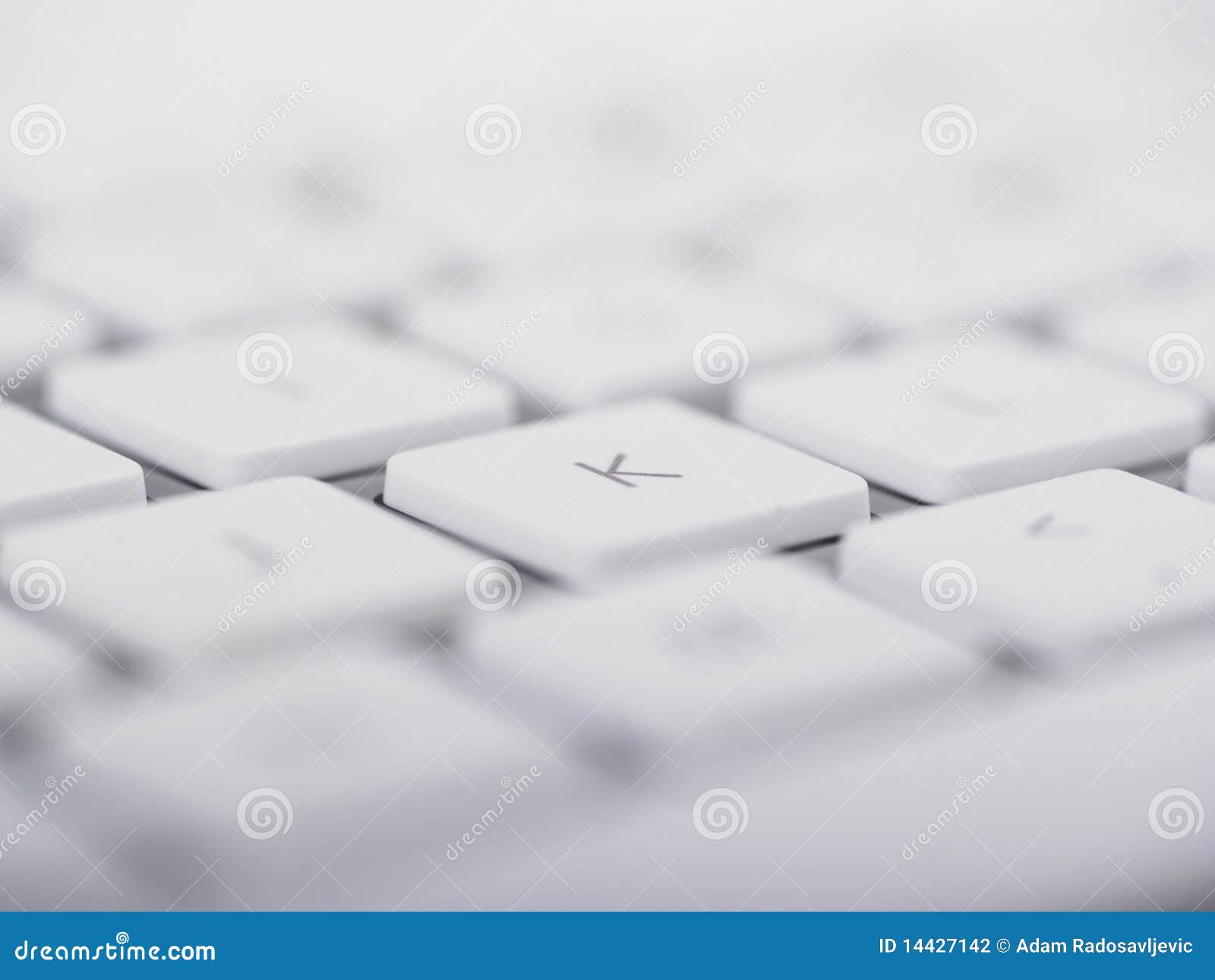 Computer Keyboard Close-up and K Key Stock Photo - Image of keypad ...