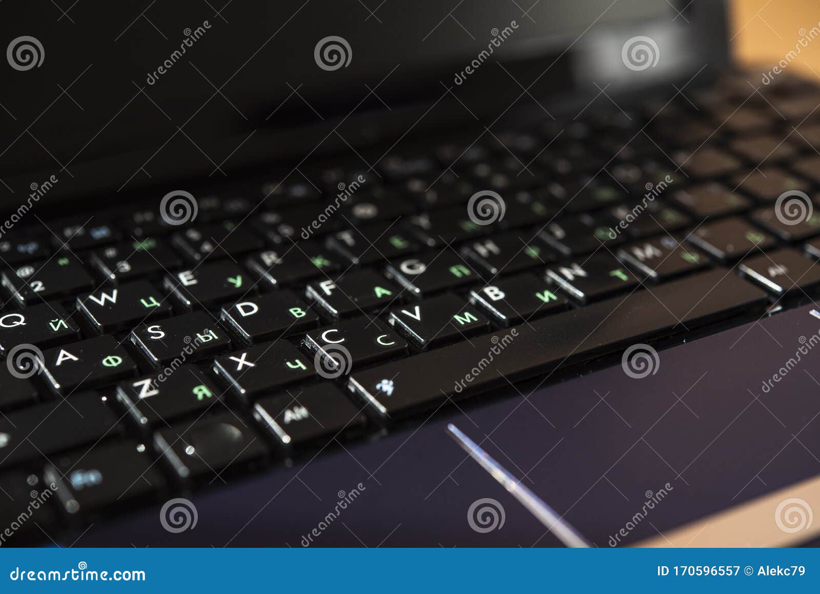 Computer keyboard close-up stock image. Image of concept - 170596557