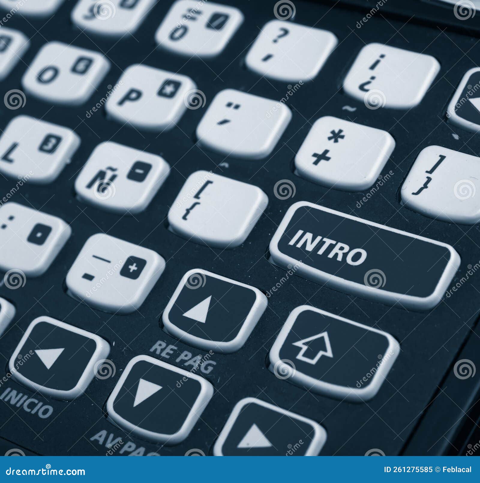 Computer keyboard stock image. Image of text, button - 261275585
