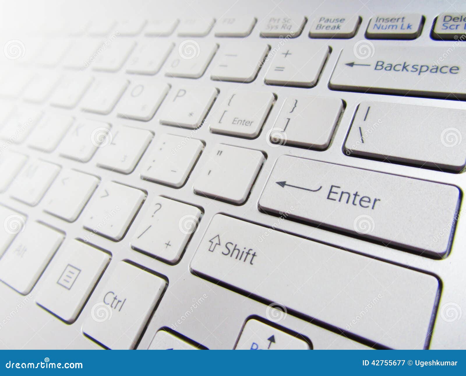 Computer keyboard stock image. Image of backspace, buttons - 42755677