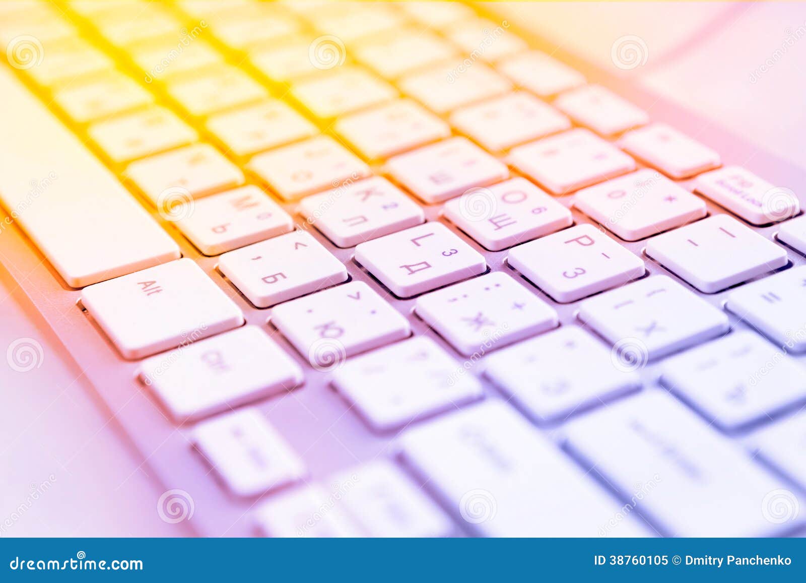 Computer keyboard colorful stock image. Image of background - 38760105