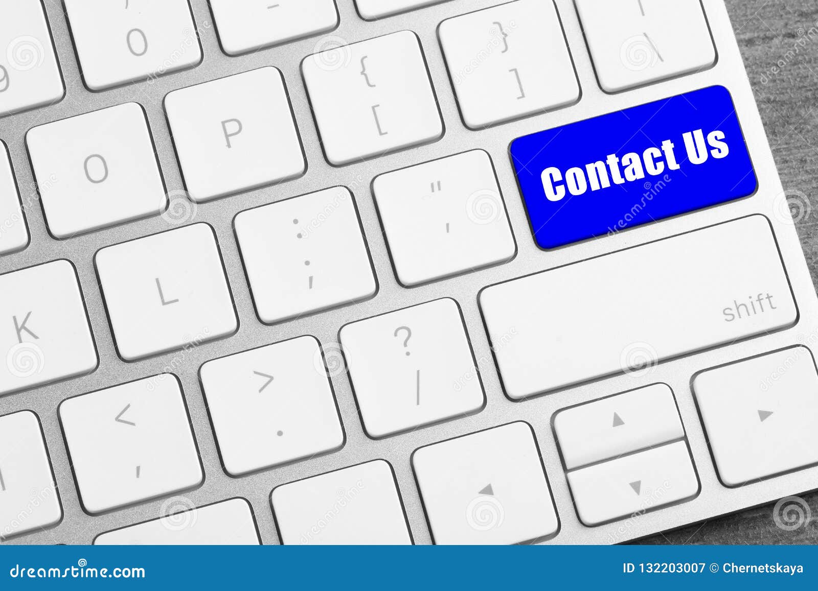Computer Keyboard with CONTACT US Button Stock Image - Image of ...