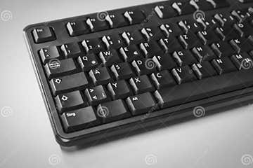 Computer keyboard on desk stock photo. Image of close - 273849620