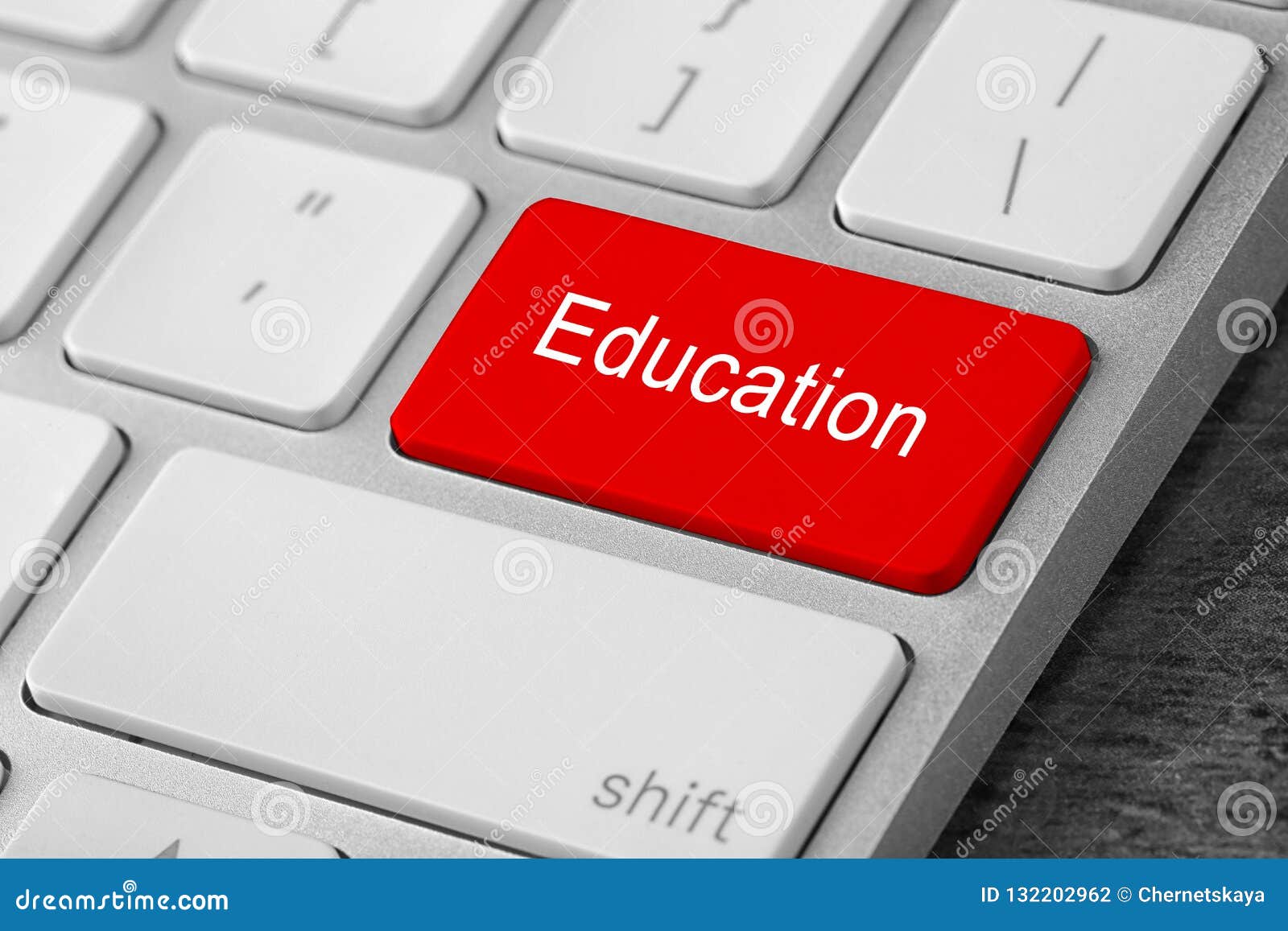 Computer Keyboard with EDUCATION Button Stock Illustration ...