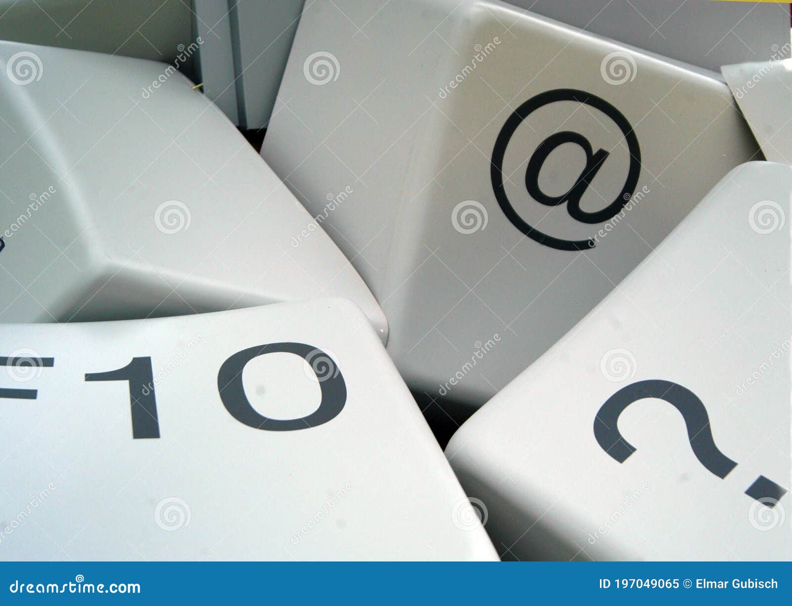 Computer Keyboard for Electronic Communication Stock Image - Image of ...