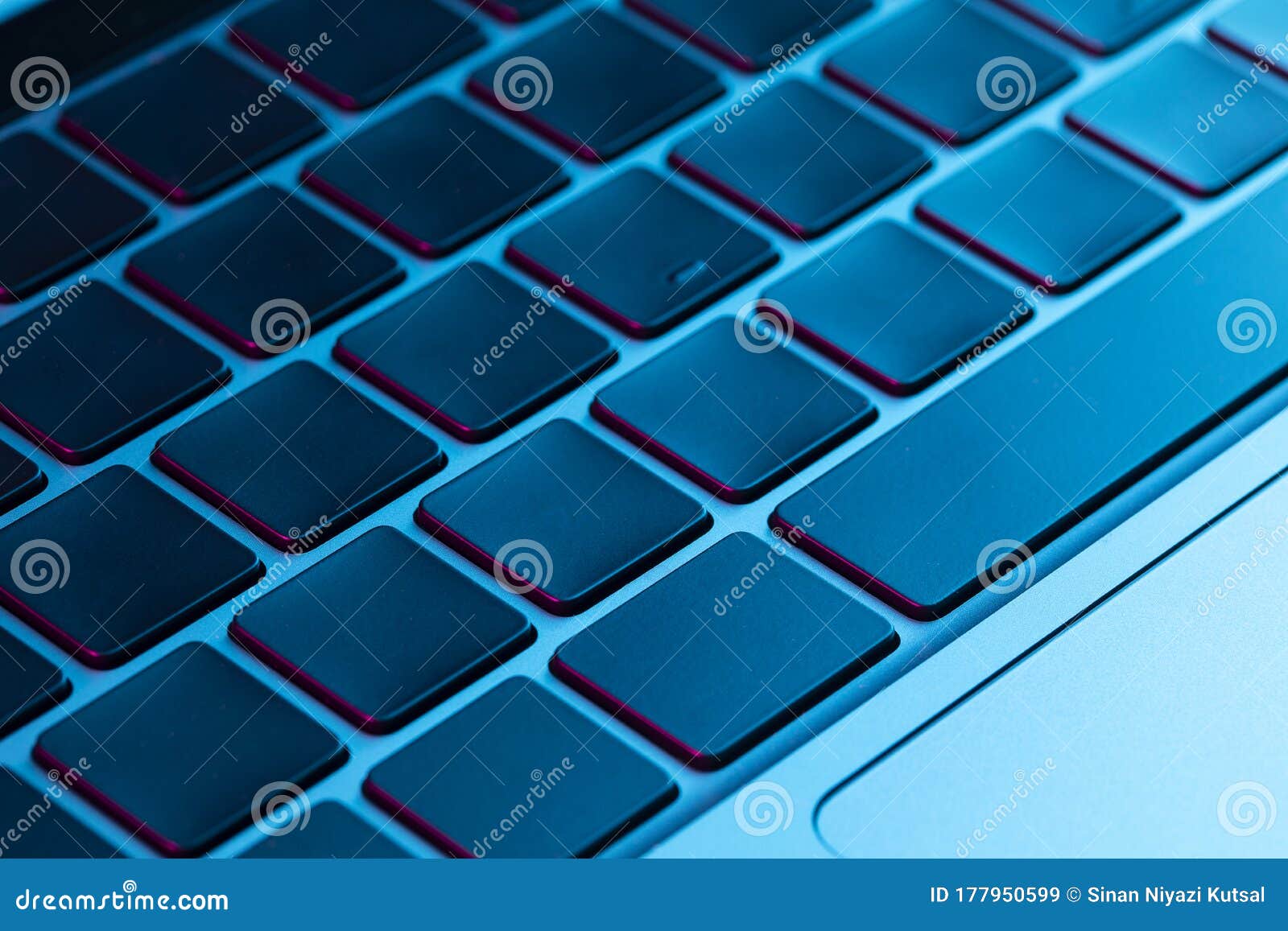 Computer Keyboard with Empty Buttons Stock Image - Image of innovation ...