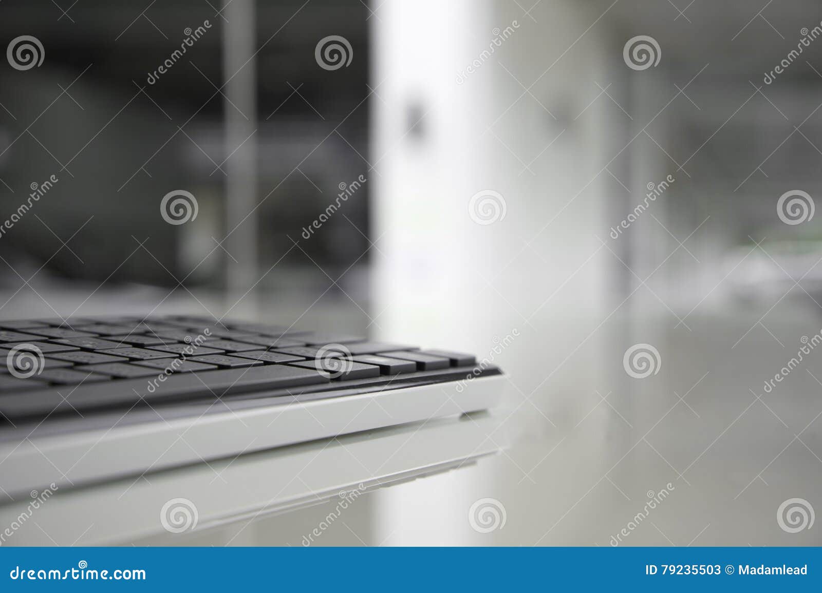 Computer Keyboard with Empty Space Background Stock Image - Image of ...