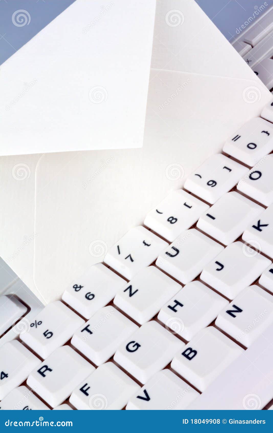Computer Keyboard and Envelope. E-mail. Stock Photo - Image of ...