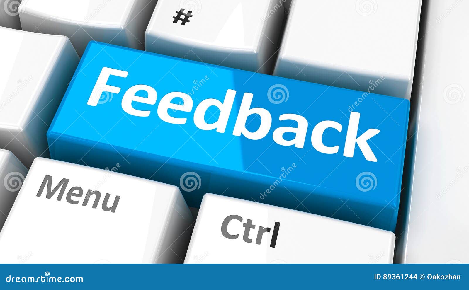 Computer keyboard feedback stock illustration. Illustration of notebook ...