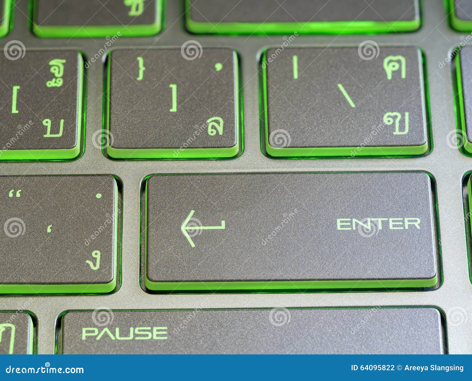 Computer keyboard focus on stock photo. Image of entering - 64095822