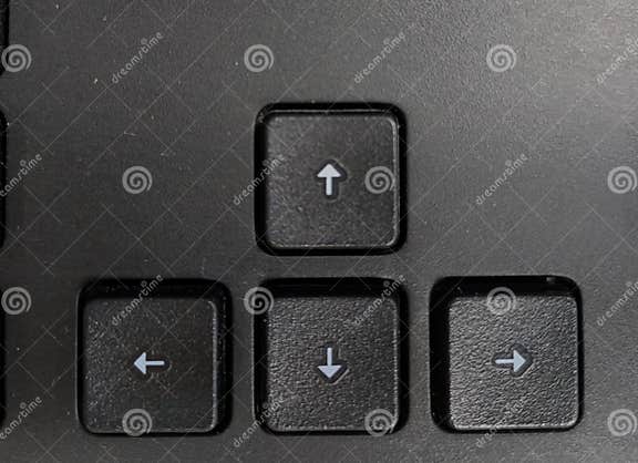 Computer Keyboard Four Directions Keys Stock Image - Image of laptop ...