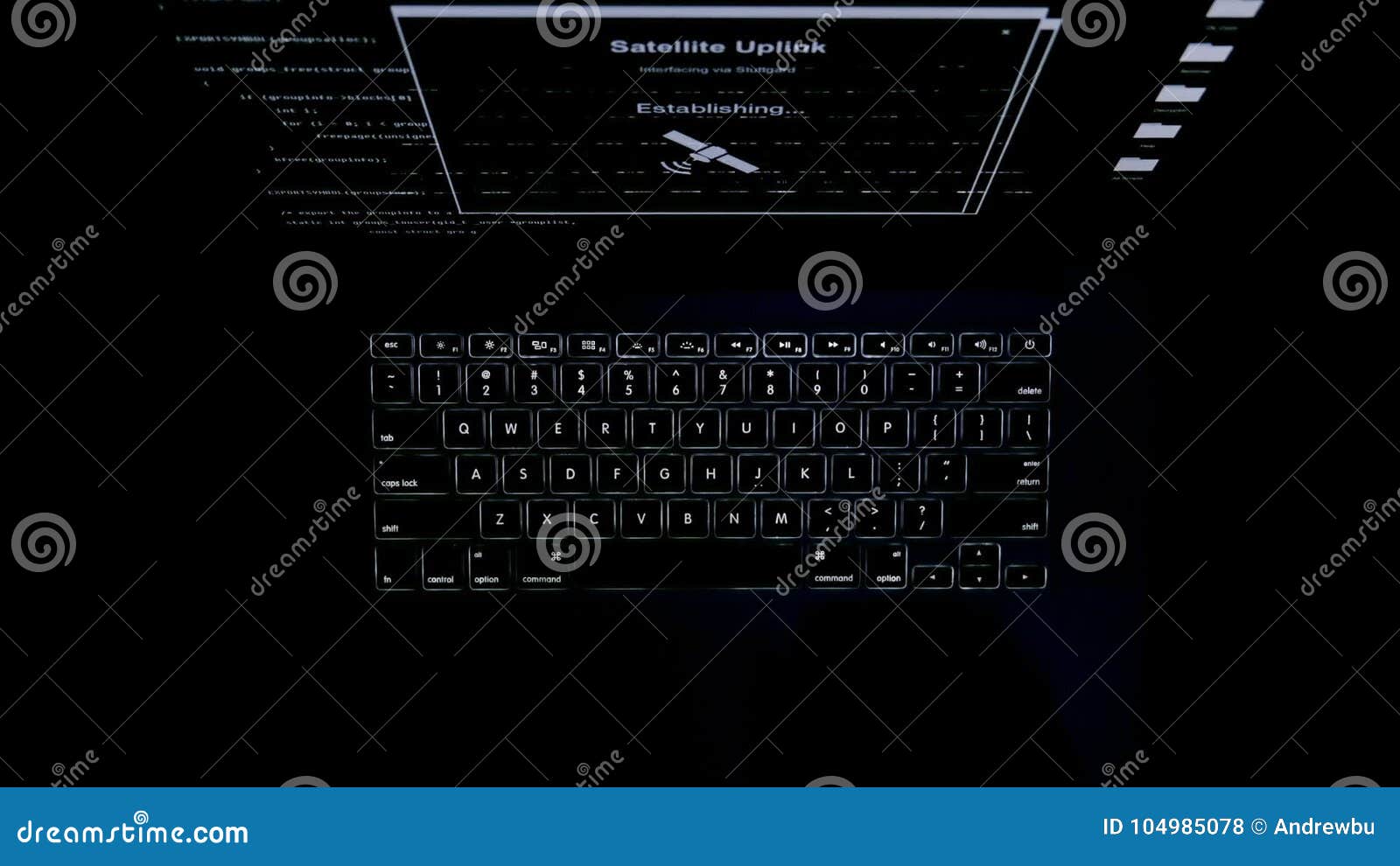 The Computer Keyboard Glows in the Dark. Keyboard Backlight. the ...