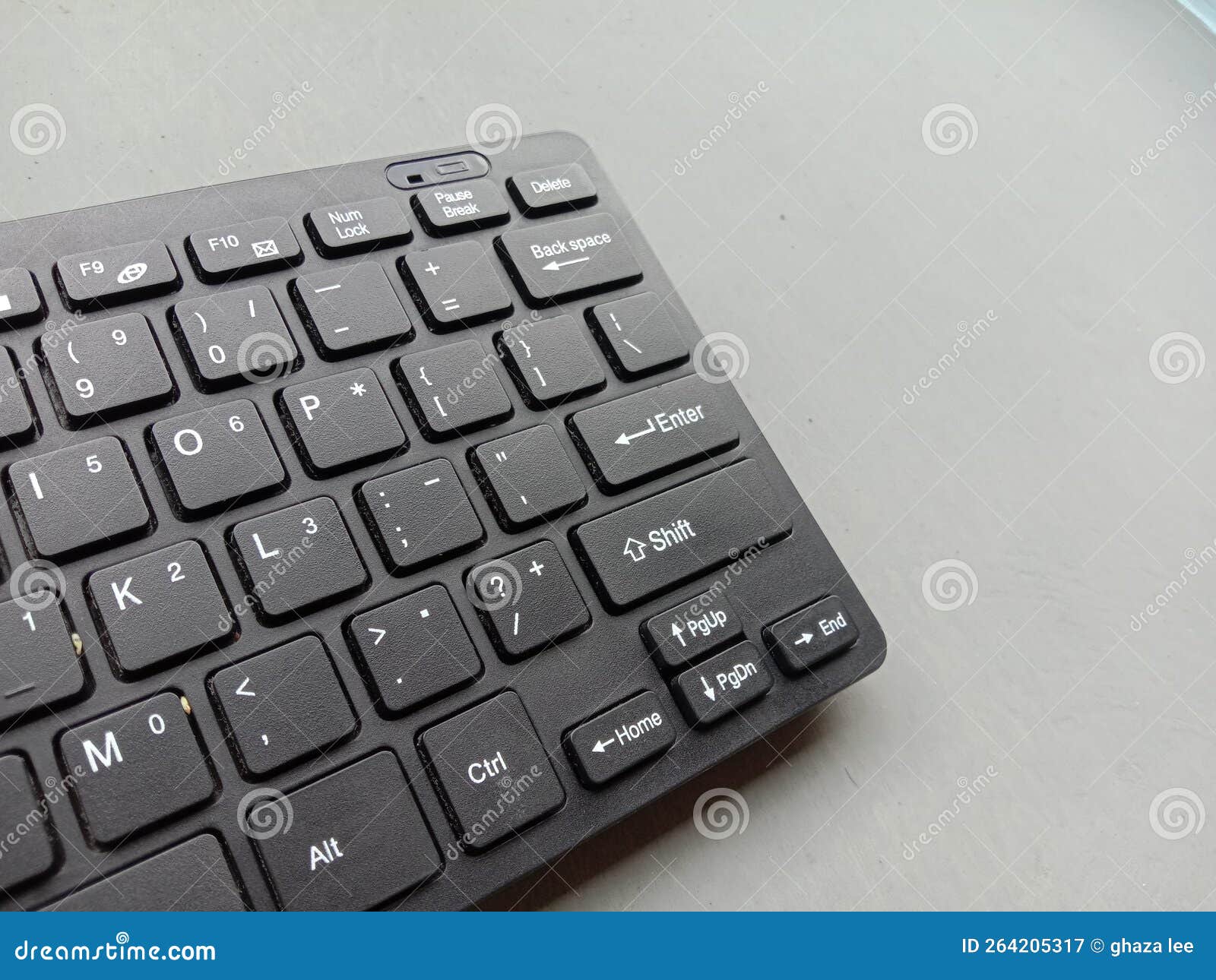 Computer Keyboard with Gray Background Stock Image - Image of keyboard ...