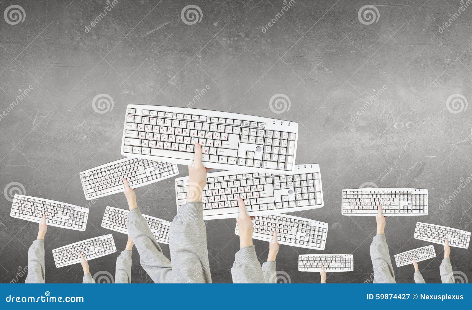 Computer keyboard stock image. Image of business, closeup - 59874427
