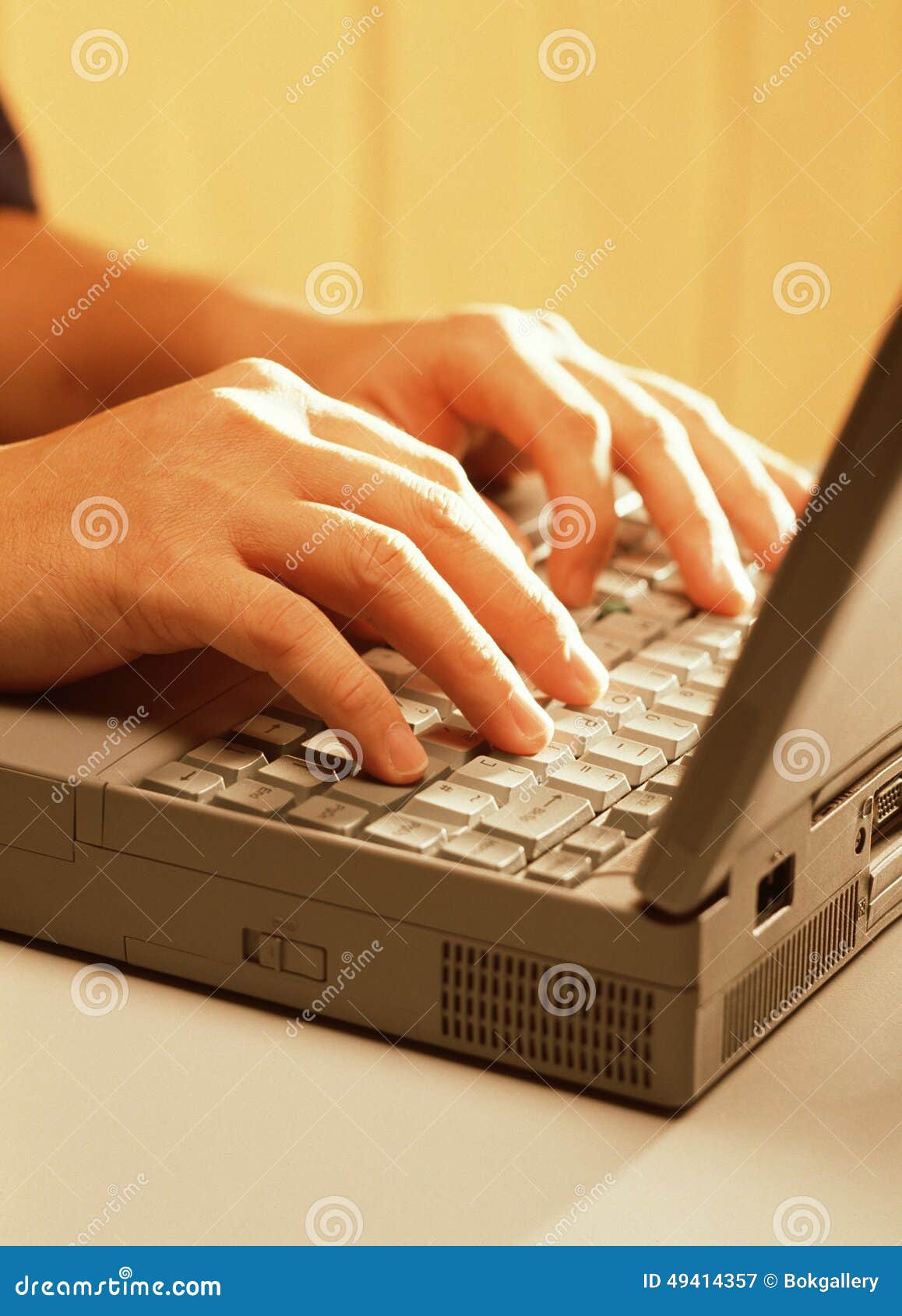 Computer keyboard and hand stock image. Image of computer - 49414357