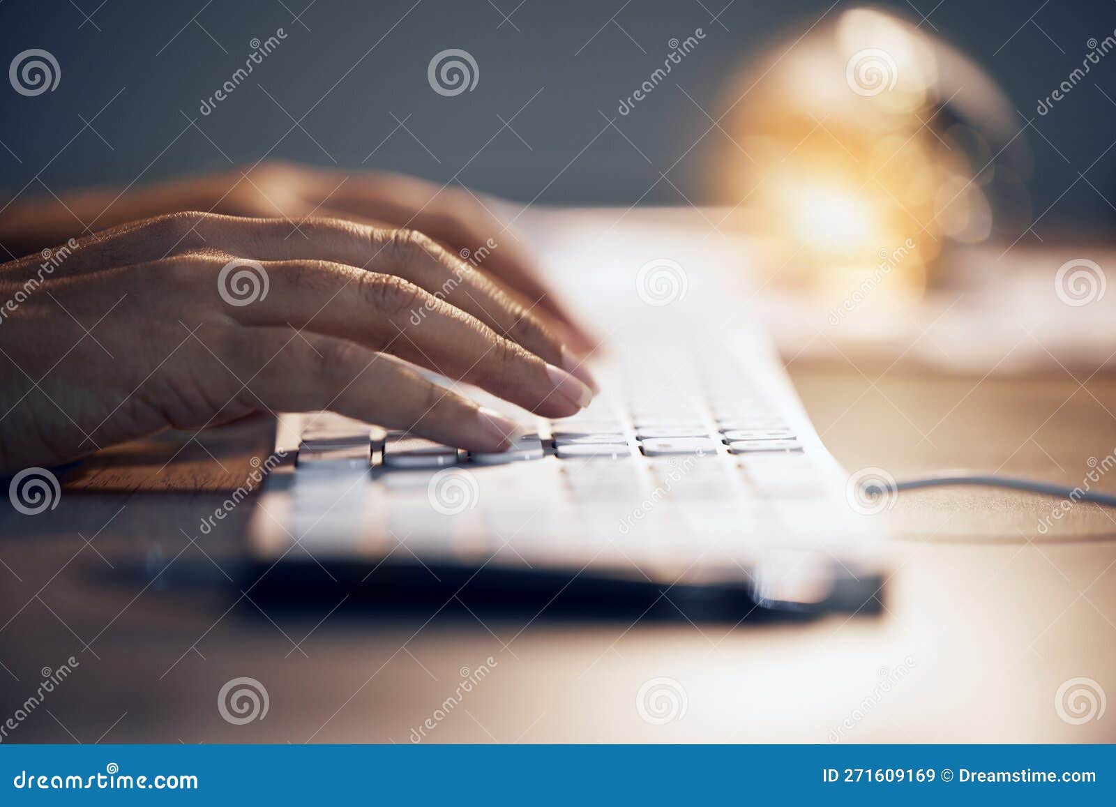 Computer Keyboard, Hands and Office Woman Typing Online Data Analysis ...
