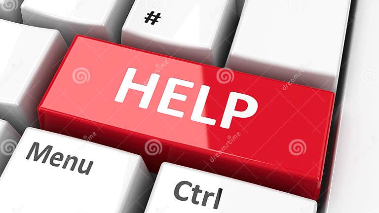 Computer keyboard help stock illustration. Illustration of confusion ...