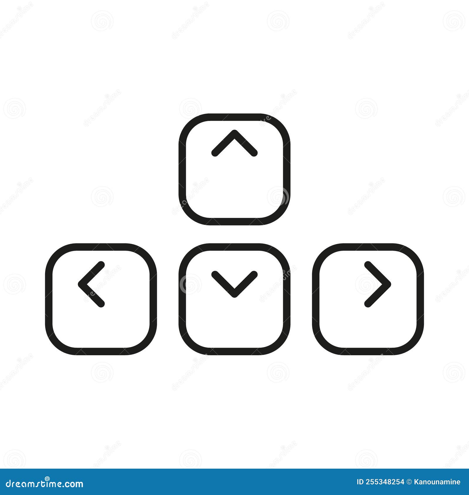 Computer Keyboard Icon - Editable Stroke Stock Vector - Illustration of ...