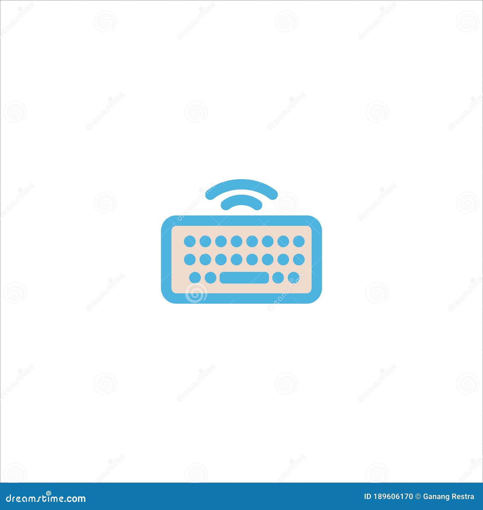 Computer Keyboard Icon Flat Vector Logo Design Trendy Stock ...