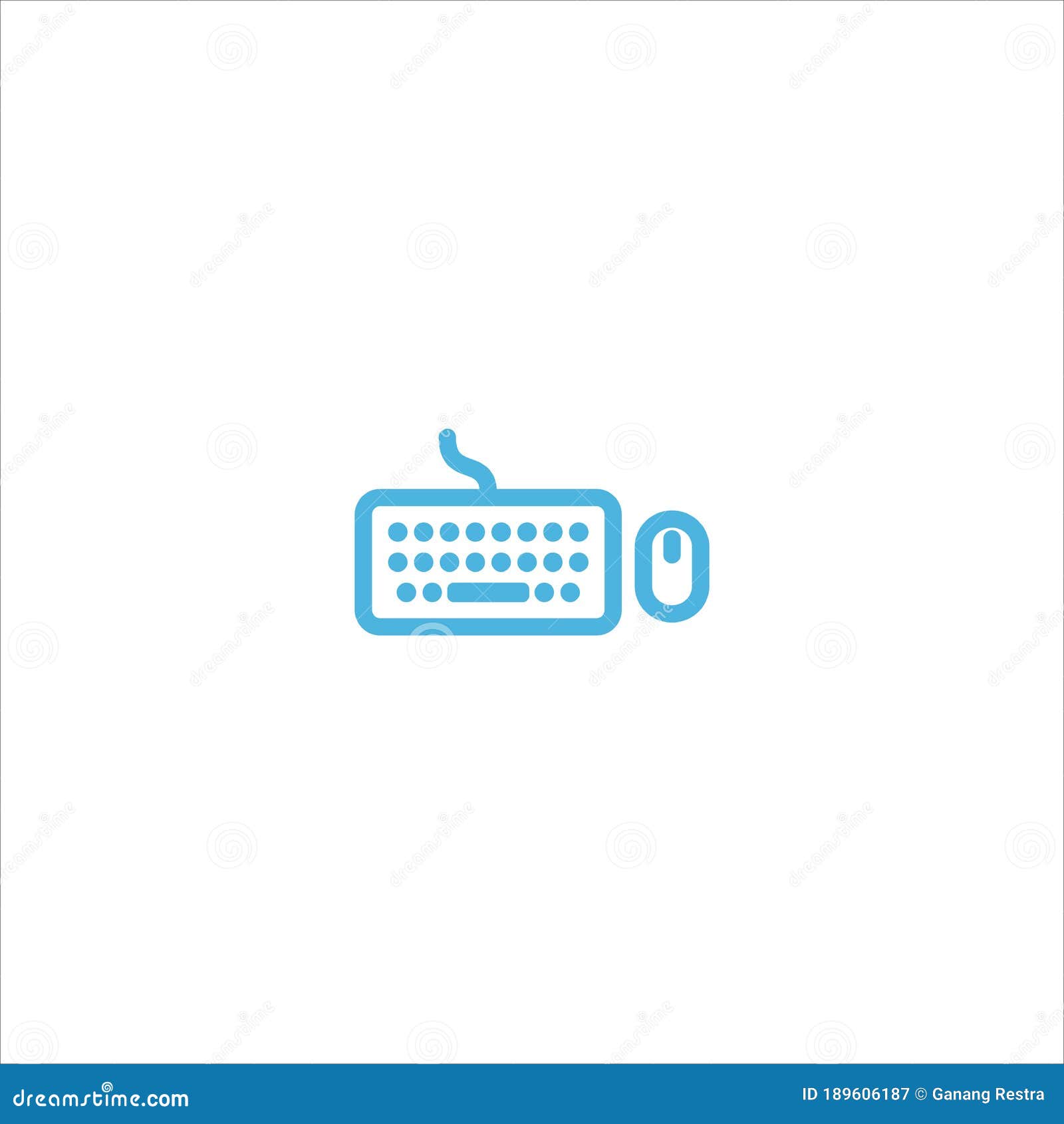 Computer Keyboard Icon Flat Vector Logo Design Trendy Stock ...