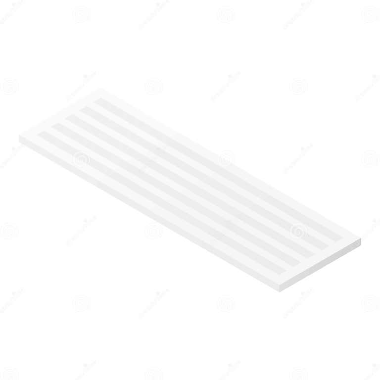 Computer Keyboard Icon Isometric Style Stock Vector Illustration Of