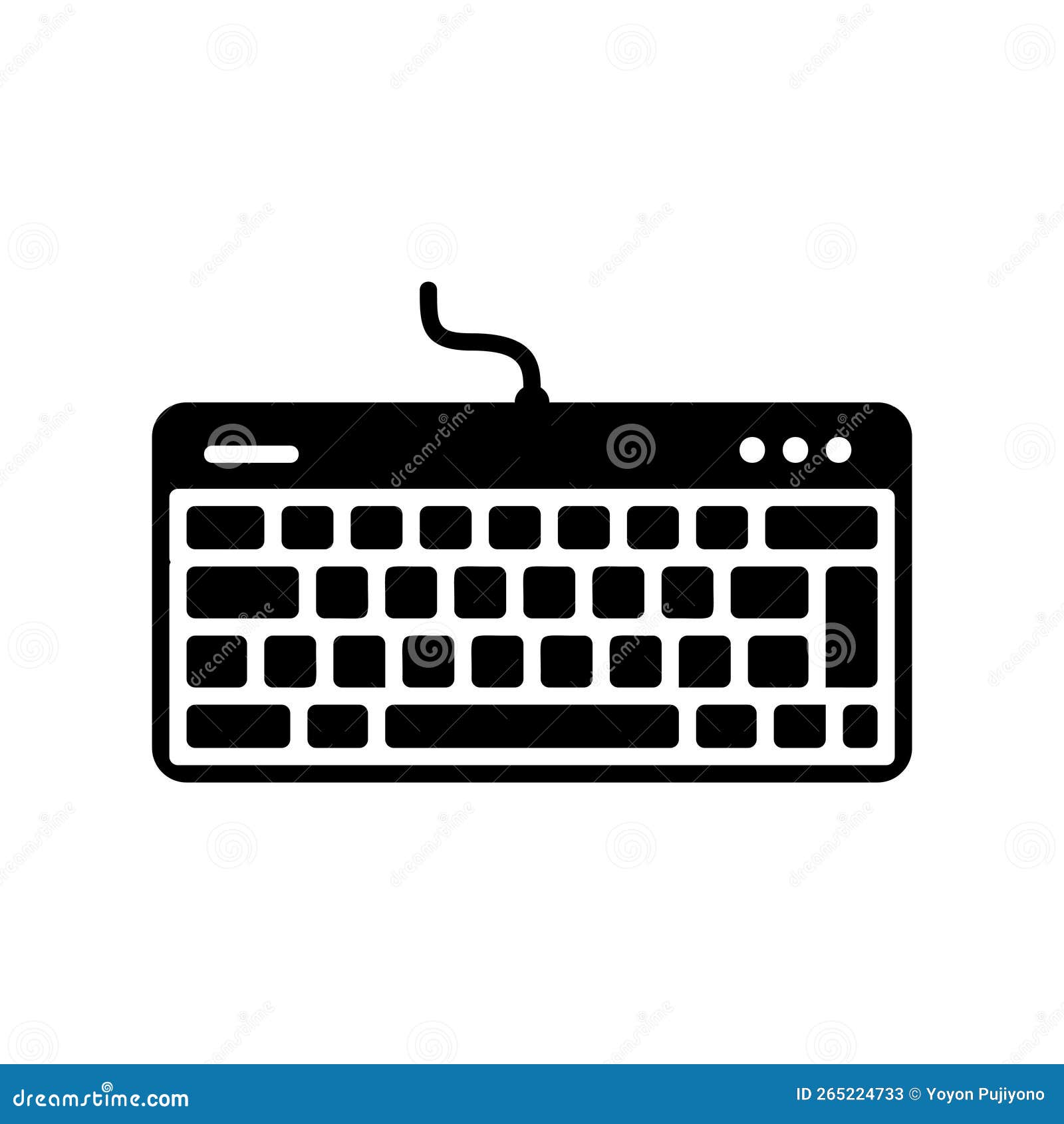 Computer Keyboard Icon for Typing and Entering Command Data Stock ...